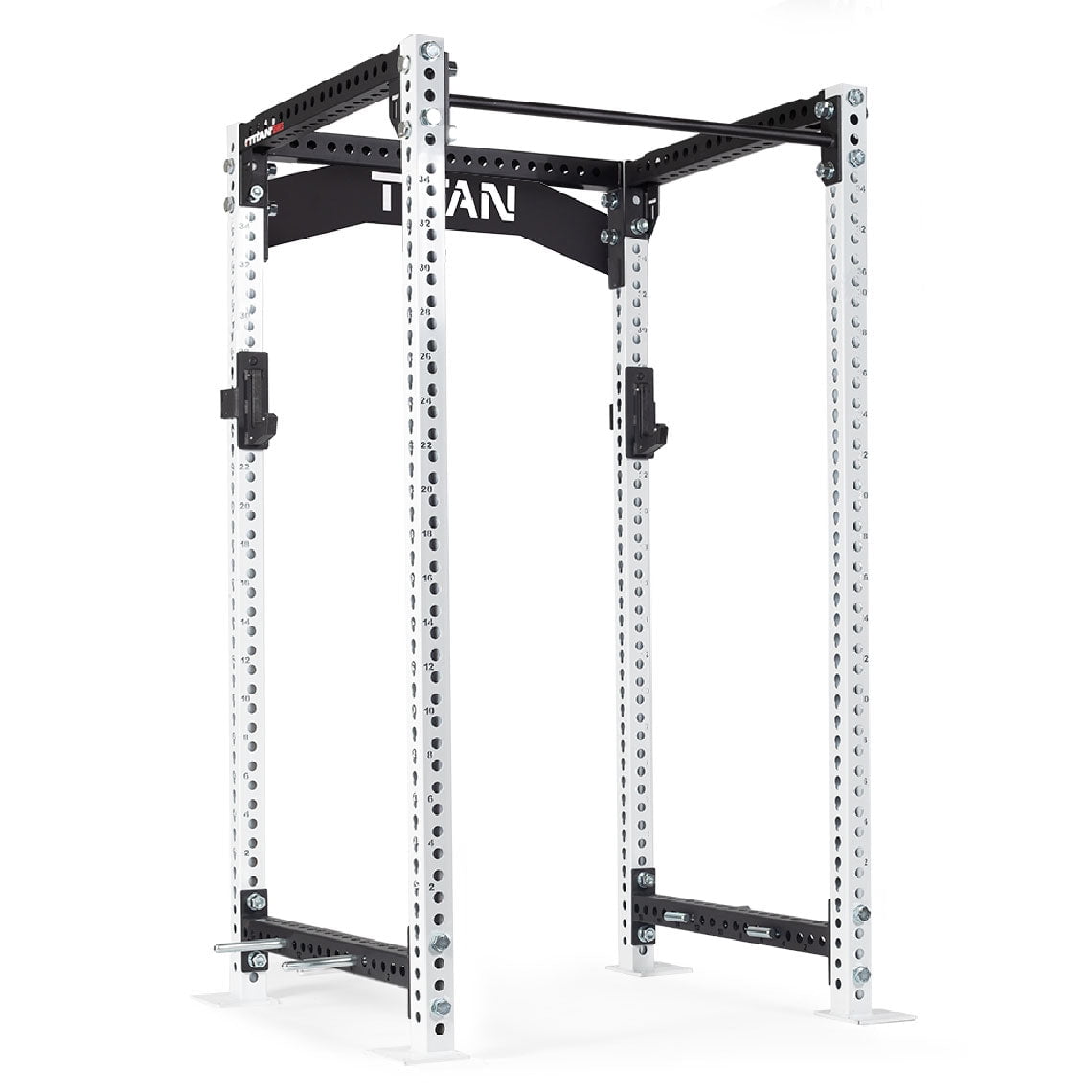Titan Fitness TITAN Series 90" White Bolt-Down Power Rack, 36" Depth ...