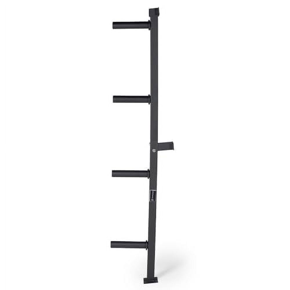 Weight Plate Wall Mounted Storage Rack, Angled 4-Peg Design, Olympic ...