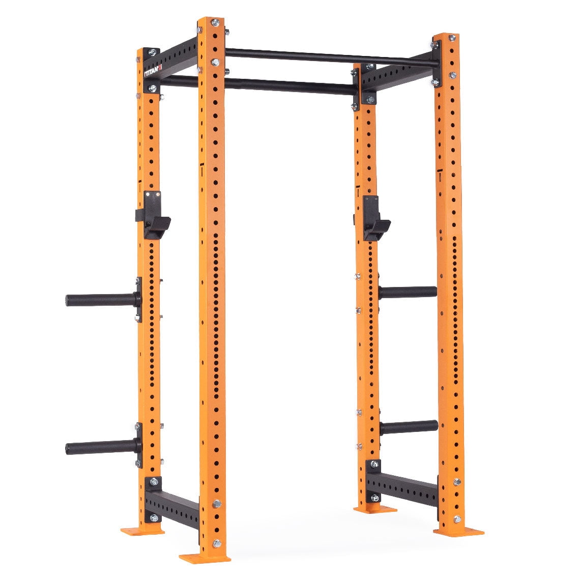 Titan Fitness X-3 Series 80" Orange Bolt-Down Power Rack, 24" Depth ...
