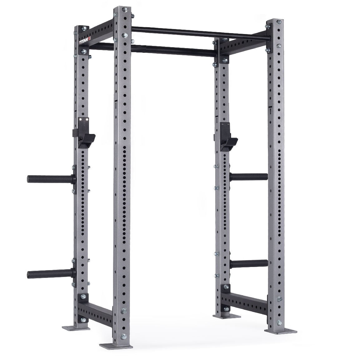 Titan Fitness X-3 Series 80" Silver Bolt-Down Power Rack, 24" Depth ...