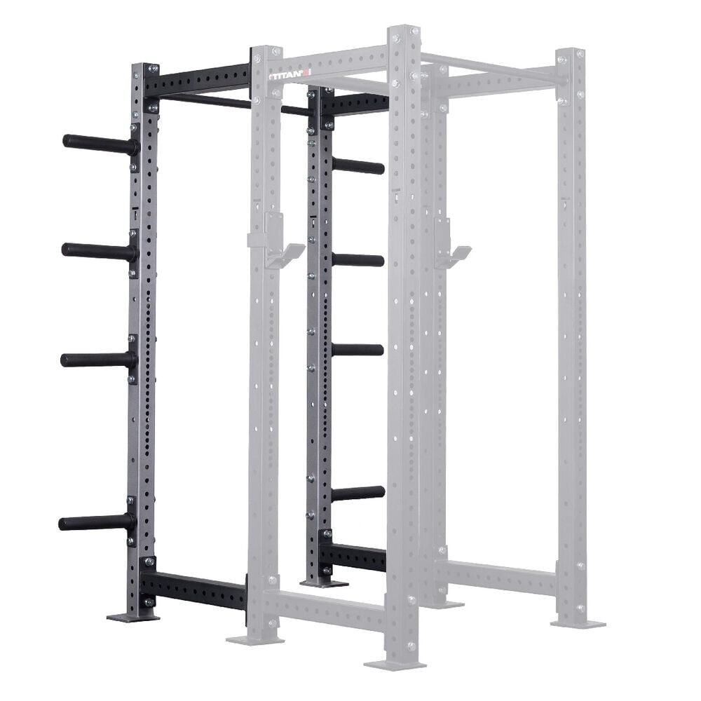 Titan Fitness X-3 Series 80" Silver Bolt-Down Power Rack Extension Kit ...