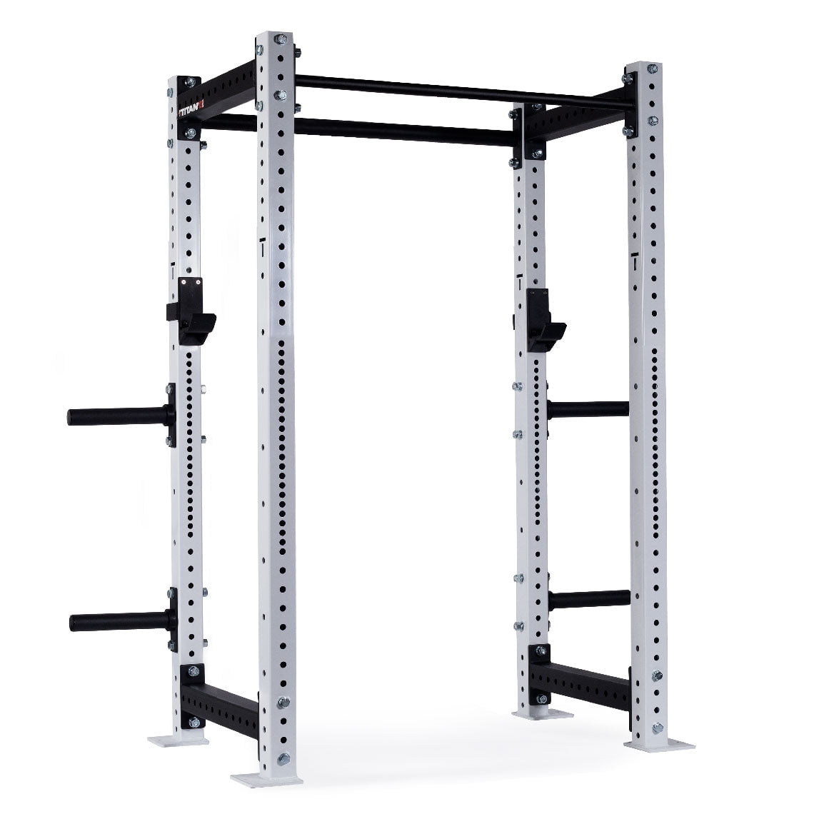 Titan Fitness X-3 Series 80" White Bolt-Down Power Rack, 24" Depth ...