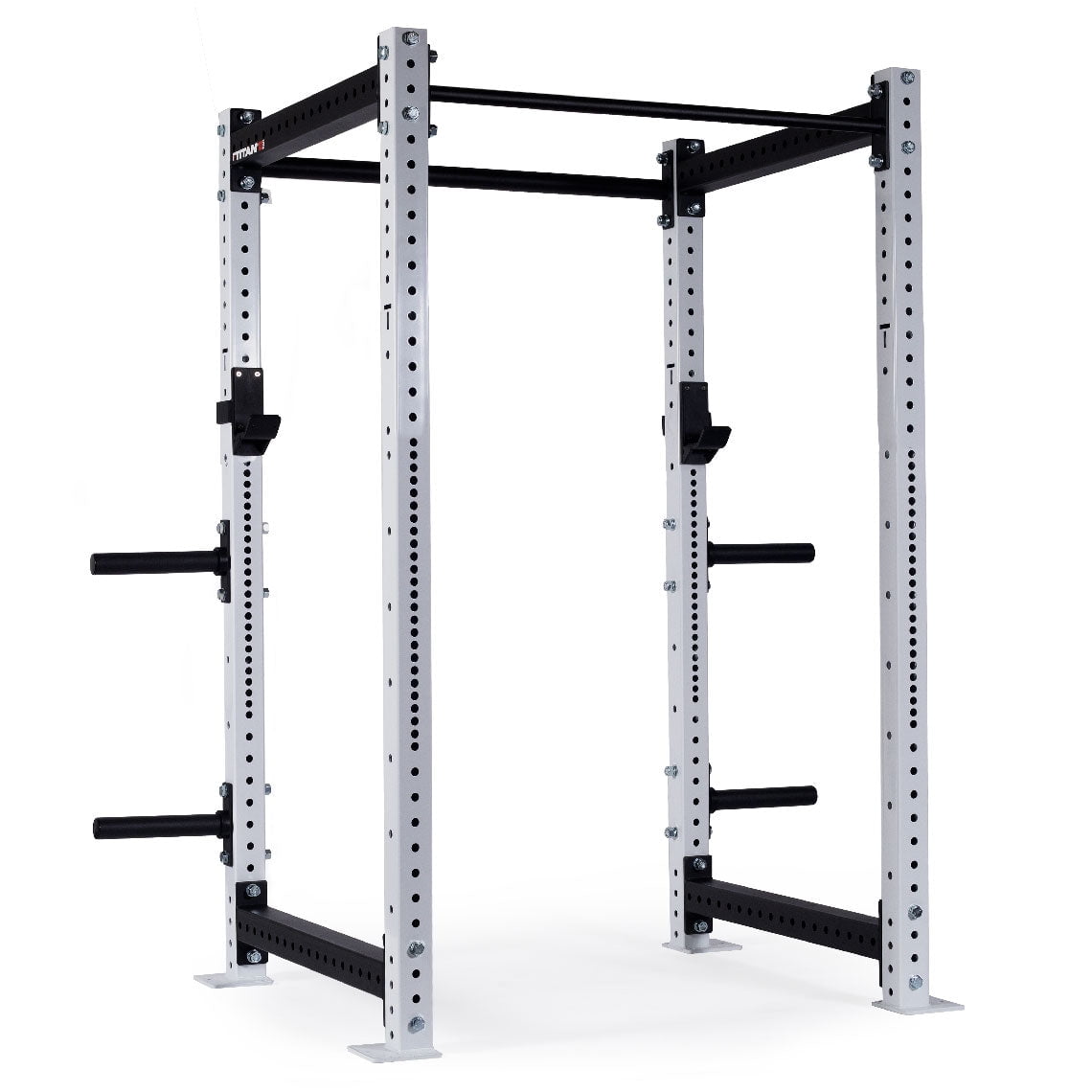Titan Fitness X-3 Series 80" White Bolt-Down Power Rack, 36" Depth ...