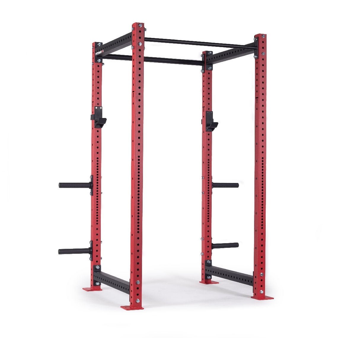 Titan Fitness X-3 Series 90" Red Bolt-Down Power Rack, 36" Depth ...