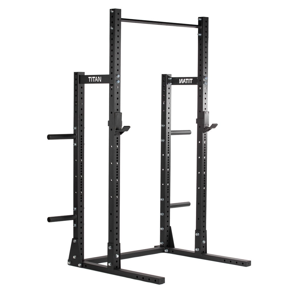 Titan Fitness X-3 Series Half Rack, Squat Rack for Home Gym, Space ...