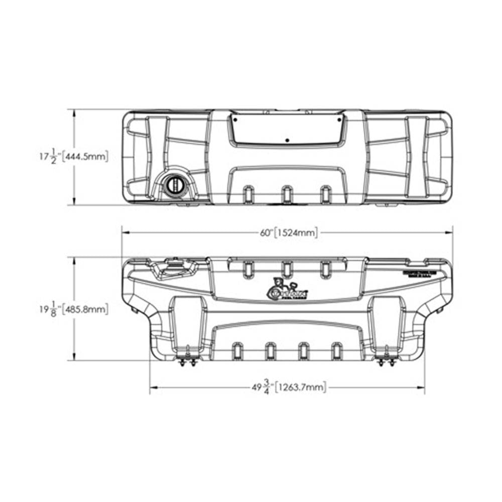 Titan Fuel 5410050 50 Gallon Auxiliary Diesel Fuel System Tank for Full ...