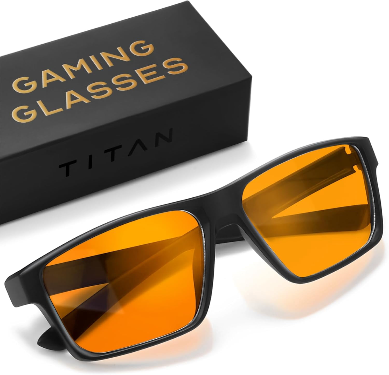 Titan Gaming Glasses, Blue Light Blocking, Night Driving Glasses for ...