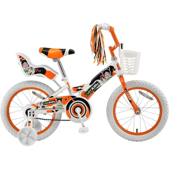 Titan 16 Inch Calico Kitty Girls' Toddler BMX Bike with Training Wheels ...