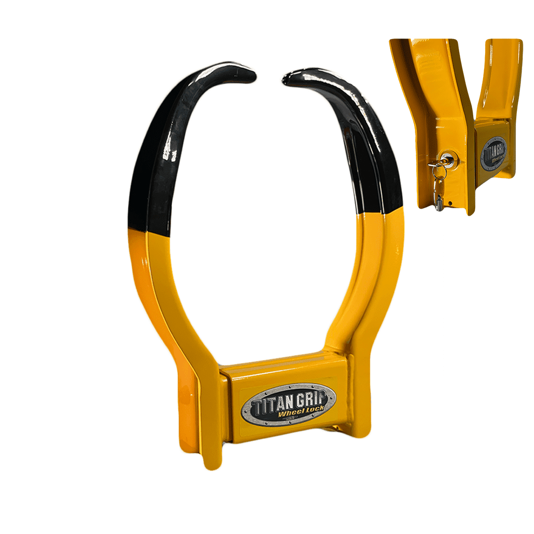 Titan Grip Wheel Lock-Heavy Duty Anti Theft Wheel Lock Clamp- Trailer ...