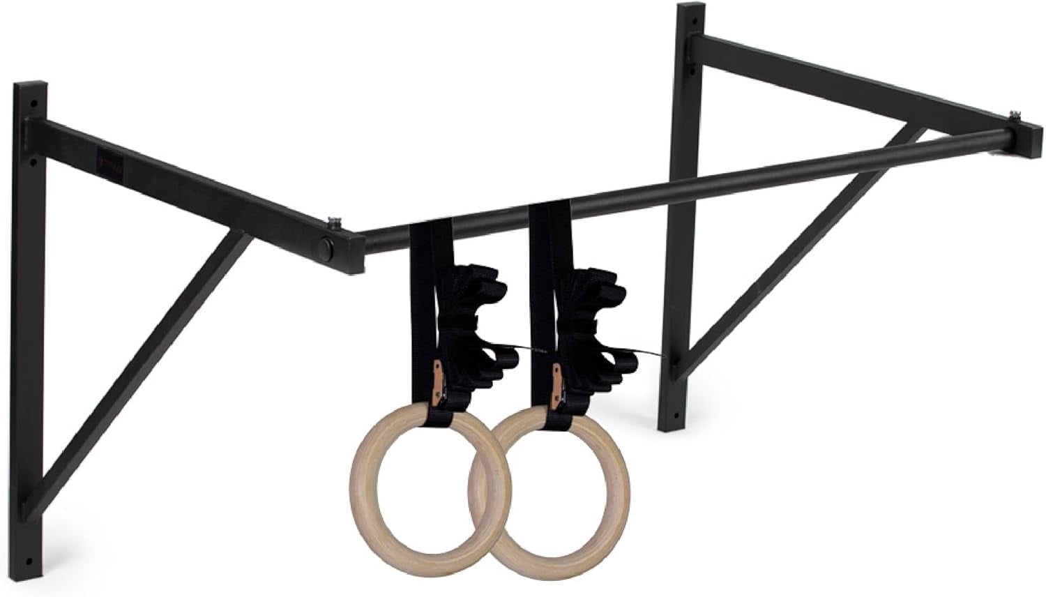 Titan HD Wall Mounted Pull Up Chin Up Bar with 8 in. Wood Olympic ...