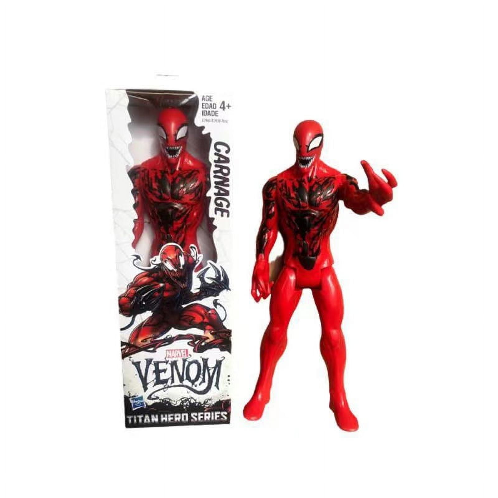 Titan Hero Series Carnage 12-Inch Action Figure from Venom Movable Character Statue Model for ...