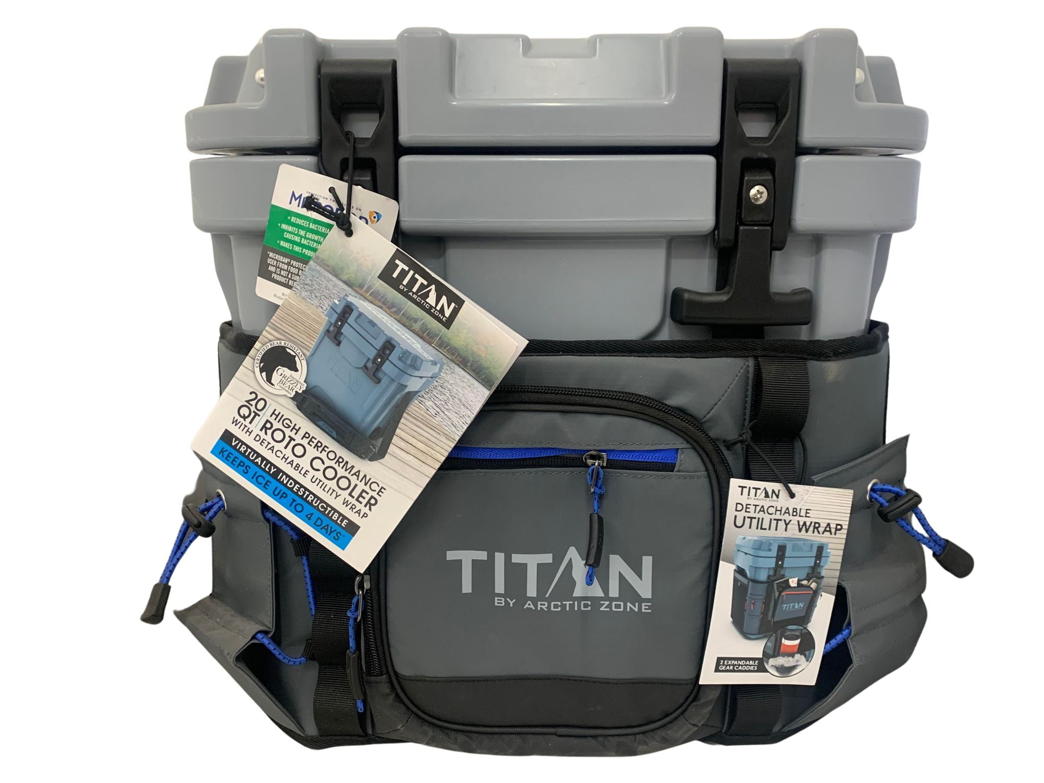 Titan High Performance Roto Ice Chest Cooler, 20Qt with Detachable ...