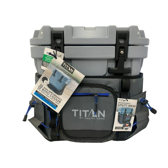 Titan High Performance Roto Ice Chest Cooler, 20Qt with Detachable ...
