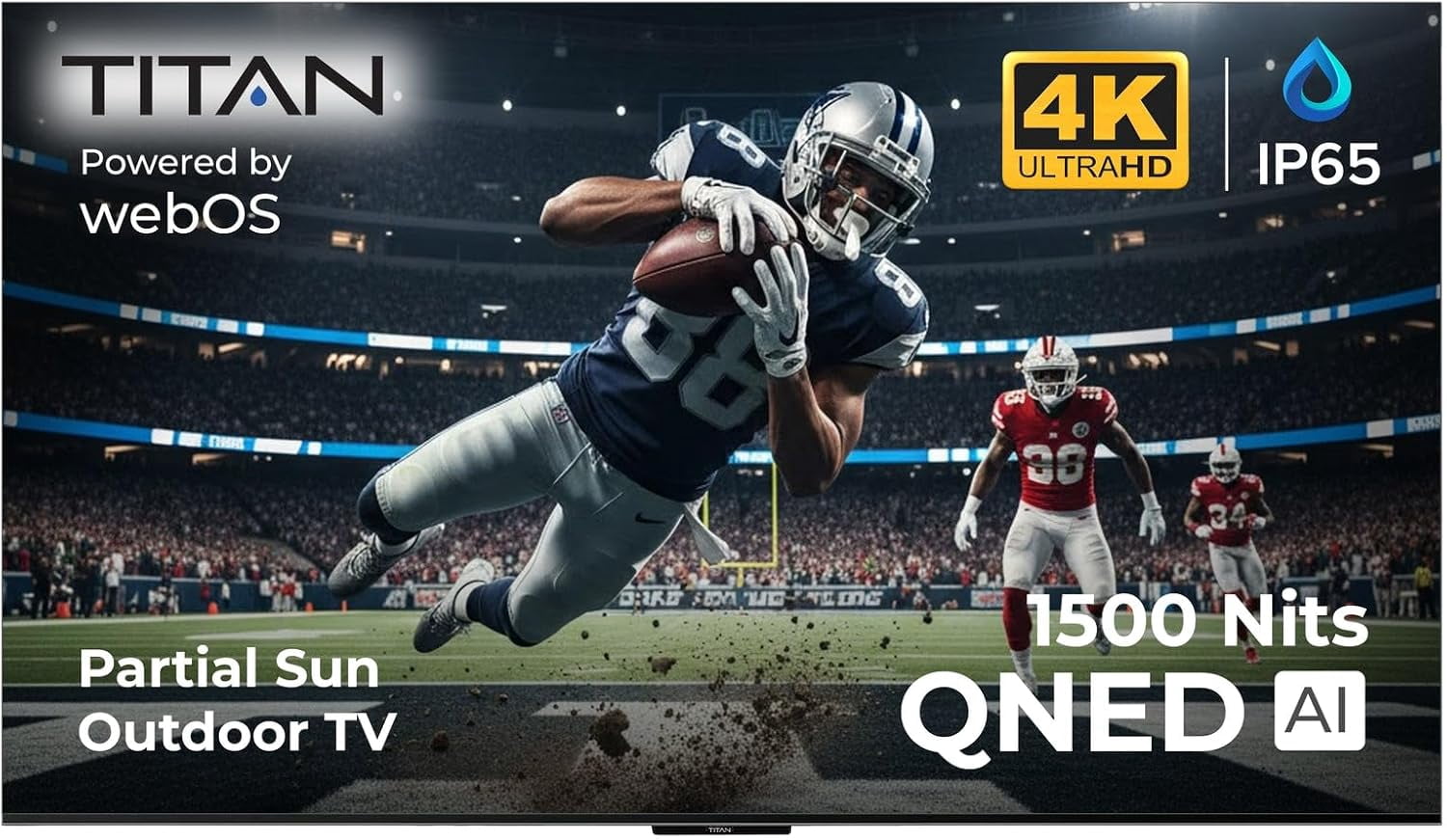 Titan L200 QNED 55 Inch Outdoor TV, Partial Sun, IP65 Smart ...