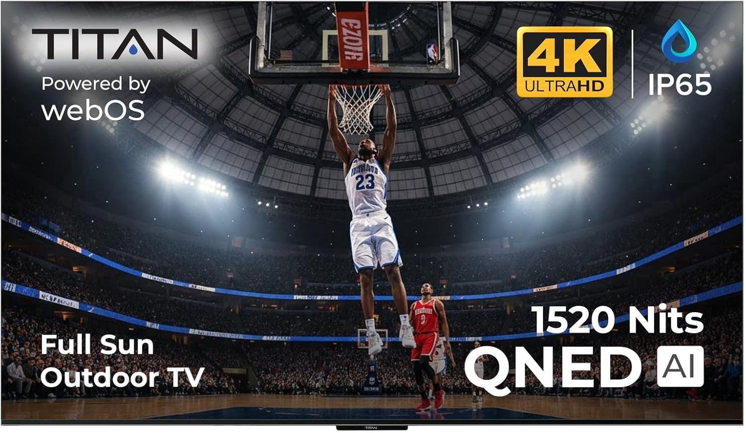 Titan L300 Mini-LED QNED 86 Inch Outdoor TV, Full Sun, IP65 Smart ...