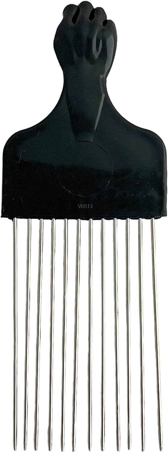 Titan Large Metal Pik 7756 Hair Styling Curly Hair Lift Comb Pick Hand ...