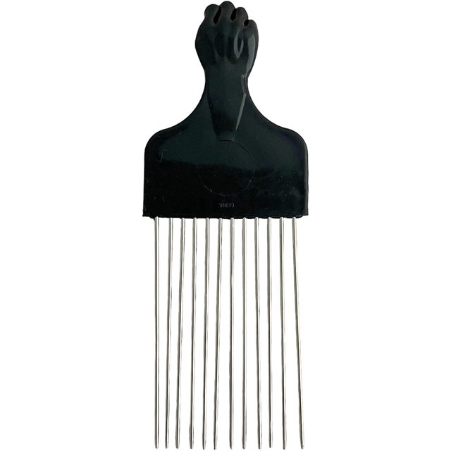 Titan Large Metal Pik 7756 Hair Styling Curly Hair Lift Comb Pick Hand ...