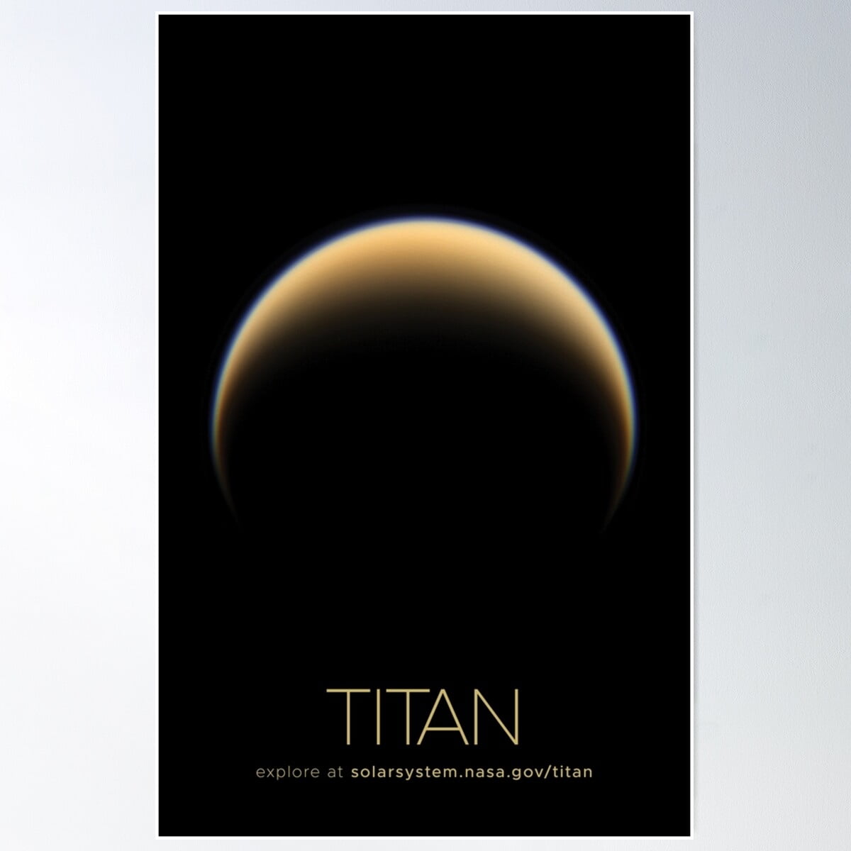 Titan Moon Of Saturn Poster - Explore Solar System The National ...
