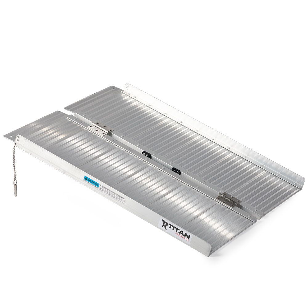 Titan Ramps 3' Foldable Aluminum Wheelchair Ramp - 600 lb. Capacity for ...