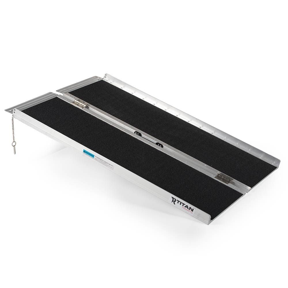 Titan Ramps Portable Lightweight 4' Aluminum Wheelchair Ramp - 500 lb ...