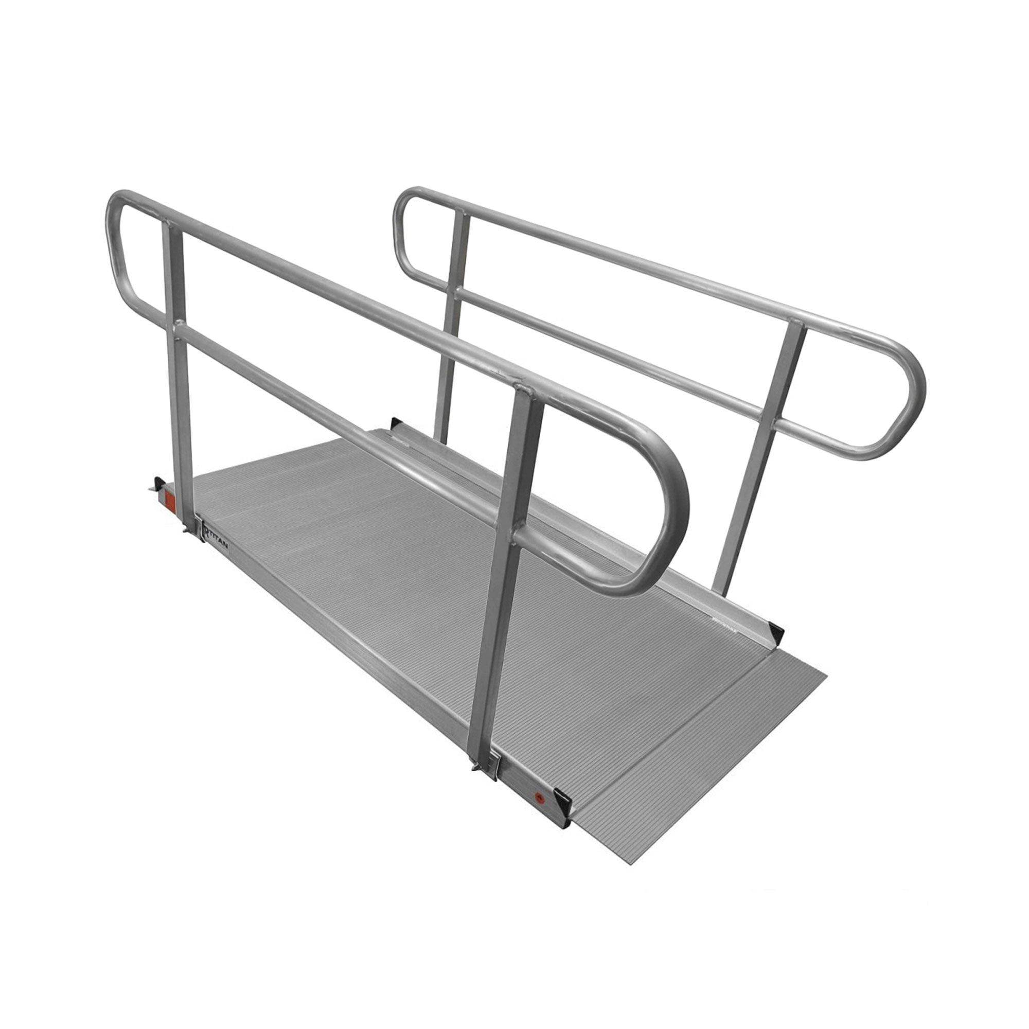 Titan Ramps 6' Wheelchair Entry Ramp with Handrails – 850 lb. Capacity ...