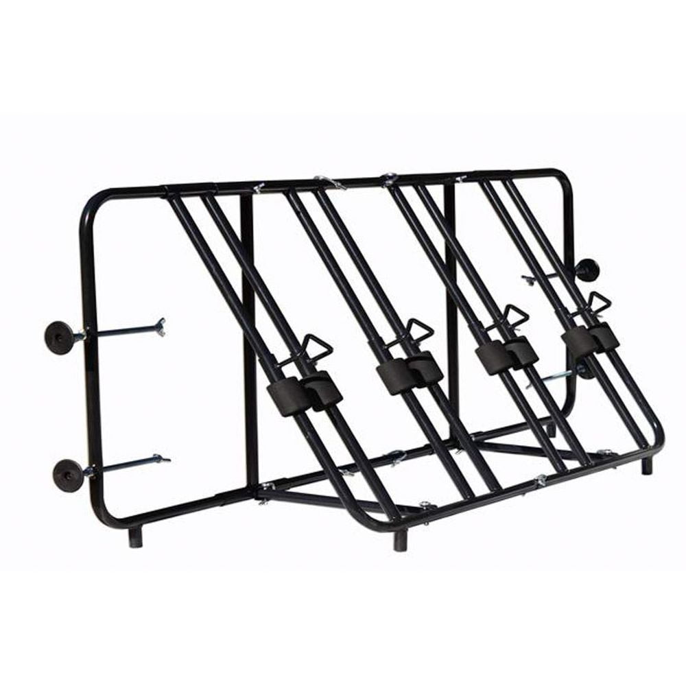 Titan Ramps 4-Bike Truck Bed Rack - Adjustable, Easy Assembly, Foam ...