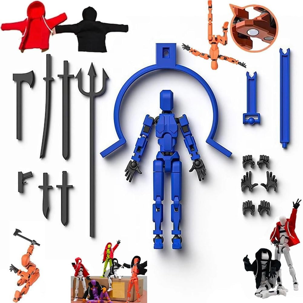 Titan T13 Action Figure Set - Robot Action Figure Toy for Boys, Lucky ...