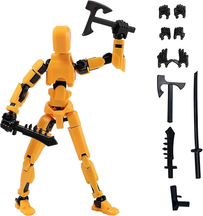 Titan T13 Action Figures Dummy Lucky T13 Robot Anime Figures Fidget ...