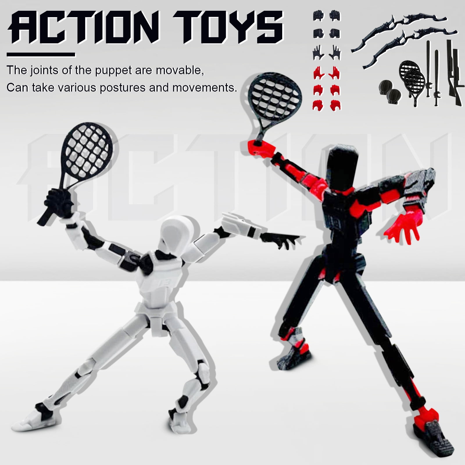 Titan T13 Action Figures Lucky Dummy Nova 13 Action Figure Robot Stick ...