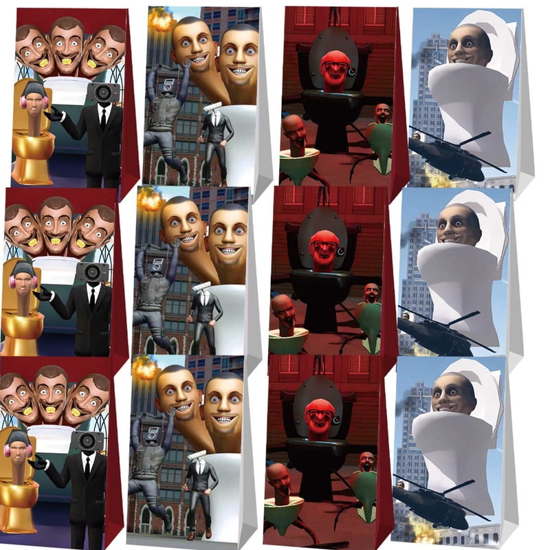 Titan TV Man Skibidi Toilet Candy Bags Birthday Goodie Party Favor ...