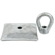 Pack of 2 Oval Metal Rope Wall Anchors for Swimming Pools and Spas ...