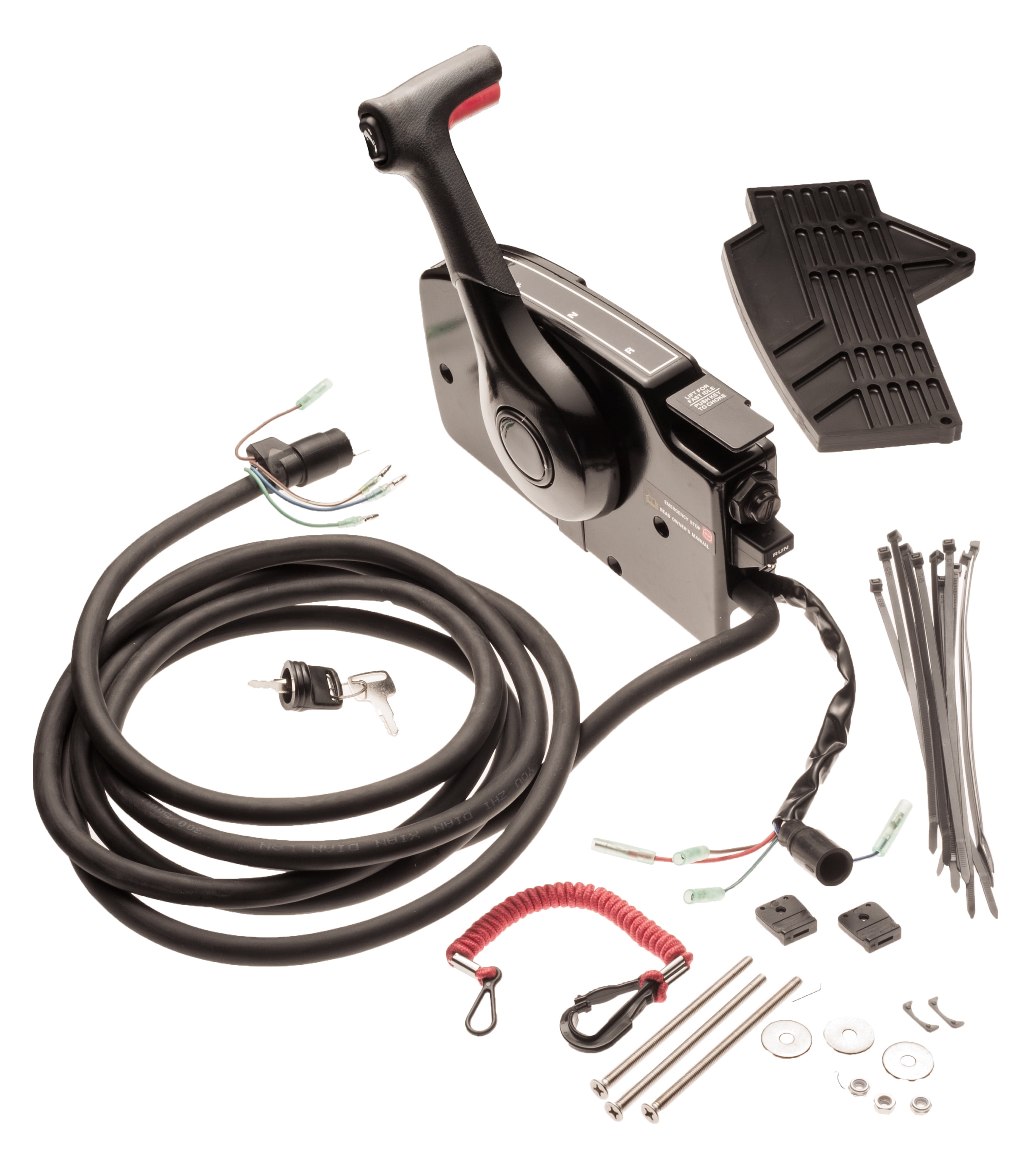Mercury Outboard Side Mount Remote Control Box, Power Trim Tilt 8 Pin ...