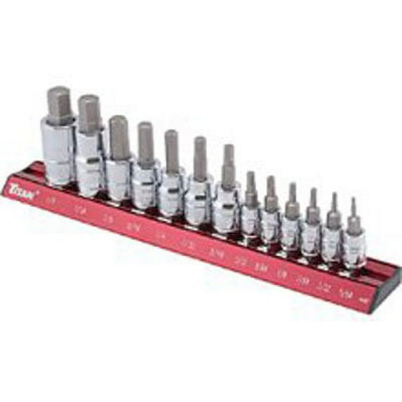 Titan Tools Hex Key Set Metric 13 Piece, Chrome Vanadium Bits, Magnetic ...