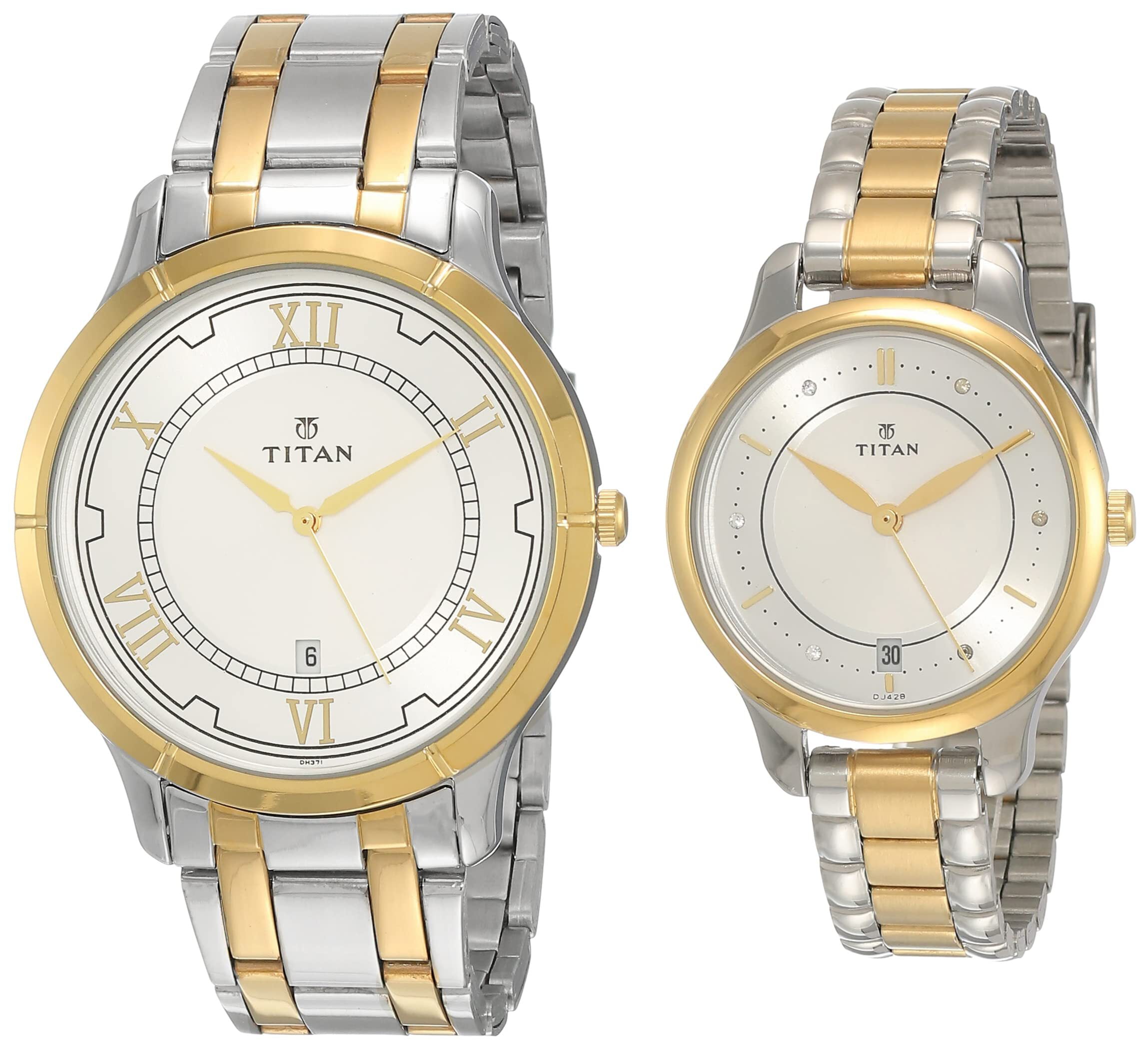 Titan Wedding Bandhan Analog Silver Dial Unisex's Watch-NM17752481BM01 / NL17752481BM01 ...