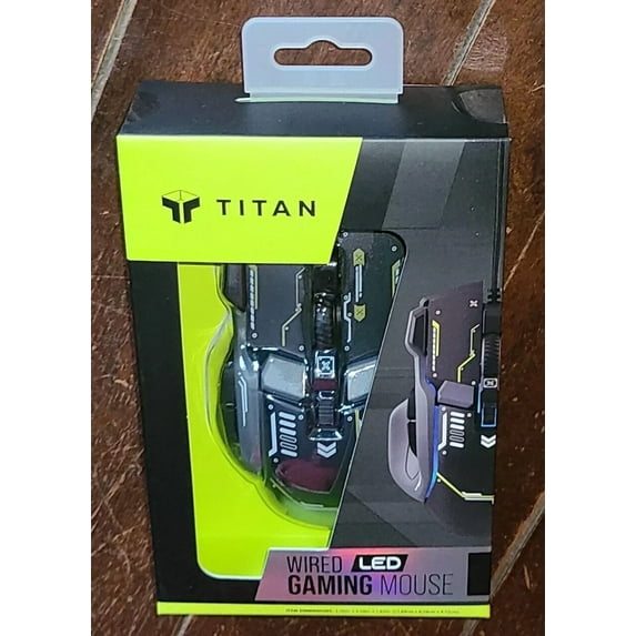 Titan Wired Led Gaming Mouse W/4 Adjustable Dpi Modes #Ga-0536 ...