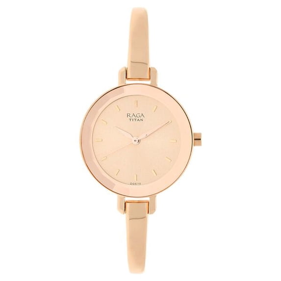 Titan Raga Viva Quartz Analog Rose Gold Round Dial Rose Gold Metal ...