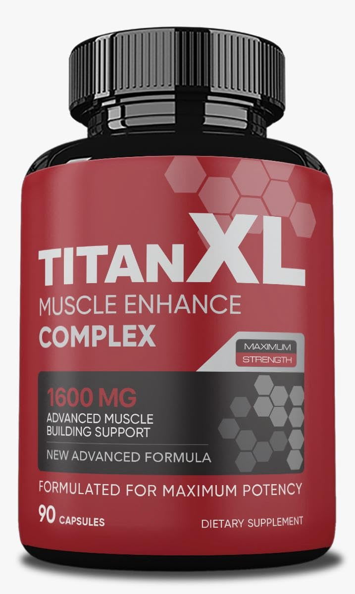 Titan XL Muscle Supplement Advanced Formula, Titan XL Pills for Men, 90 ...