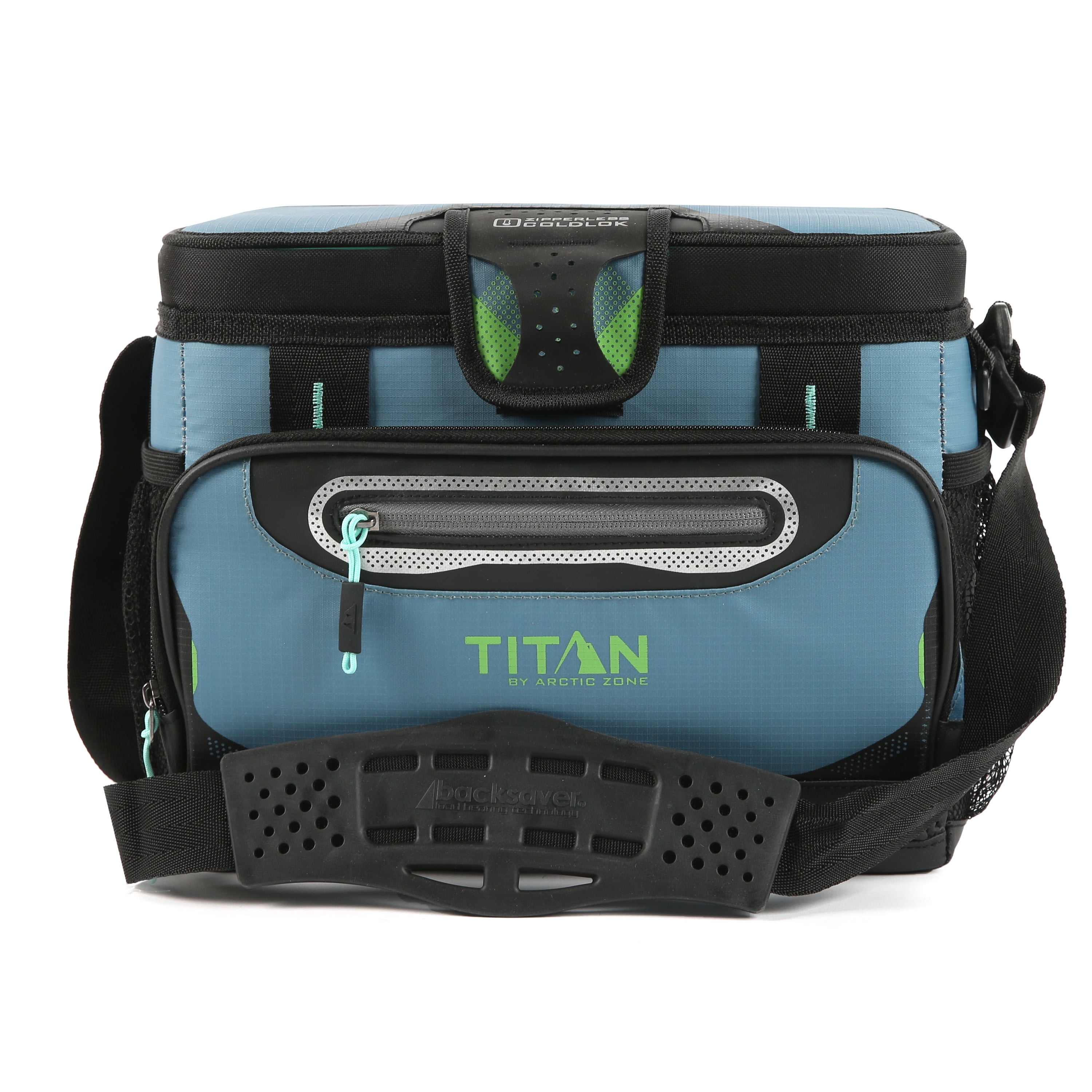 Titan by Arctic Zone 12 Can, 8 Quart Zipperless Soft Cooler, Bali Green ...