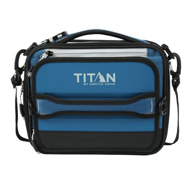 Titan Arctic Zone, Fridge Cold Blue Expandable Lunch Box with Double ...