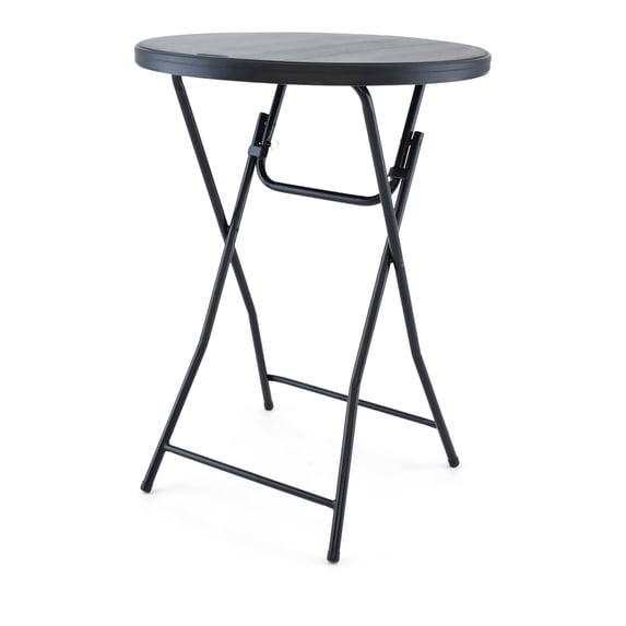 TitanPRO™ Plastic Folding Cocktail Table 32 Round - Black - Walmart.com