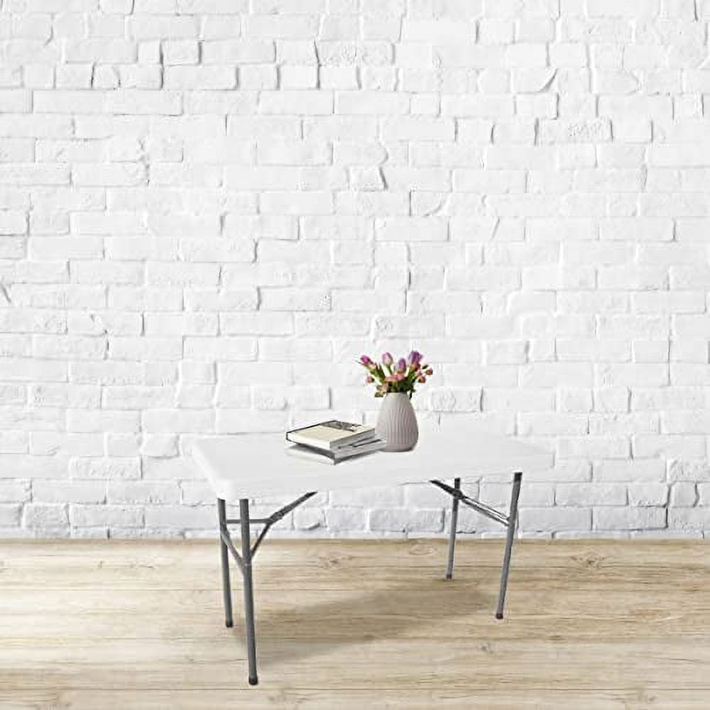 TitanPRO Plastic Folding Table - Polyethylene Sturdy Outdoor Folding ...