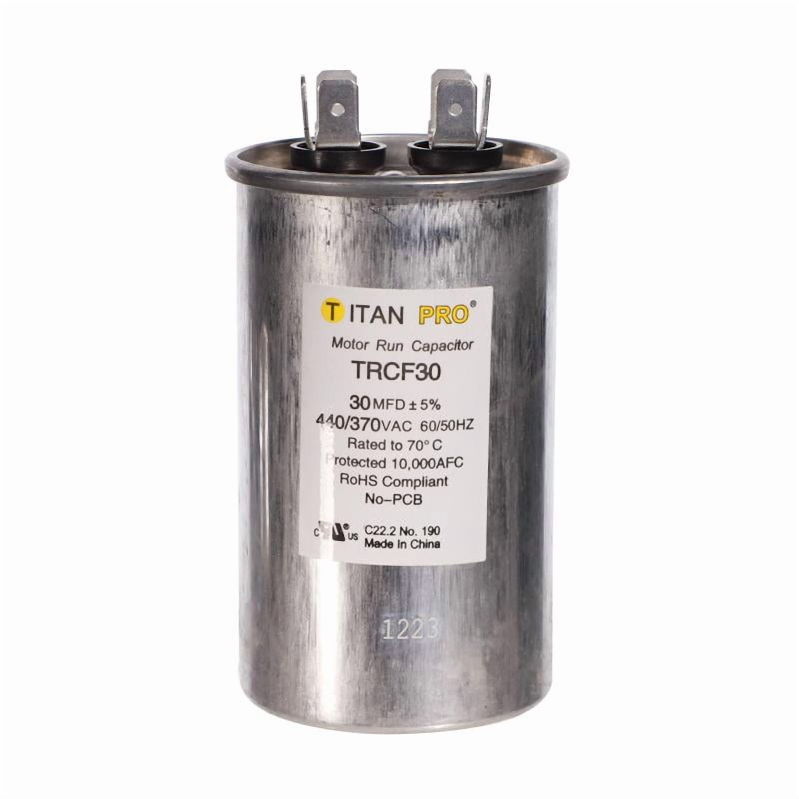 Titan Pro 30 MFD 440 V Round Run Capacitor - Walmart.com