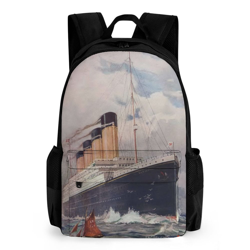 Titanic Backpack, Large Capacity Daypack Backpack for School College ...