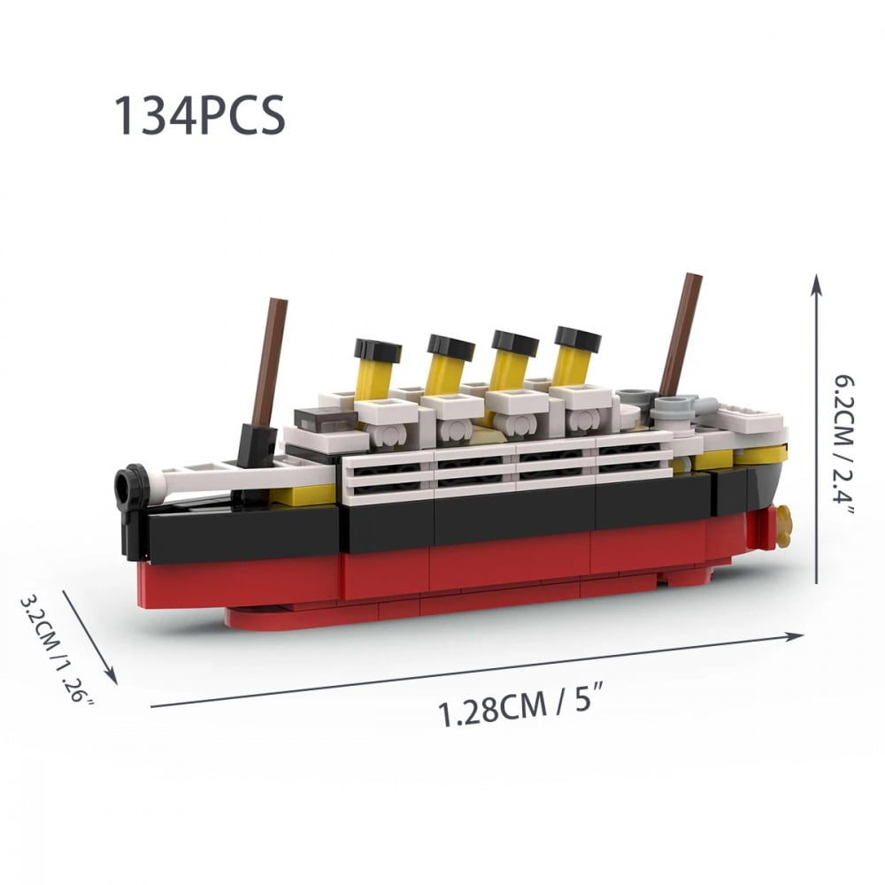 Titanic Break In Half RMS Cruise Sank Building Blocks Moc Ship Boat 3D ...