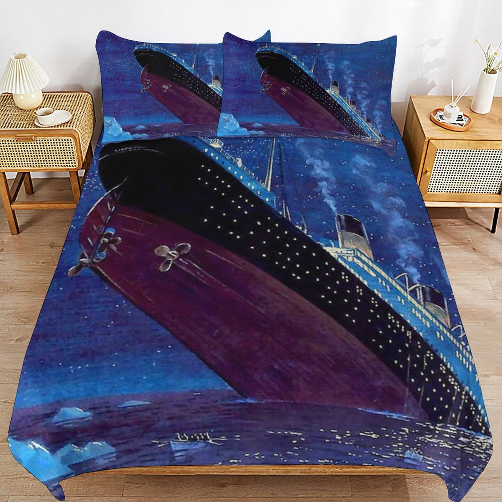 Titanic Comforter Cover 3 Pieces Bedding Set Print 1 Piece Quilt Cover ...