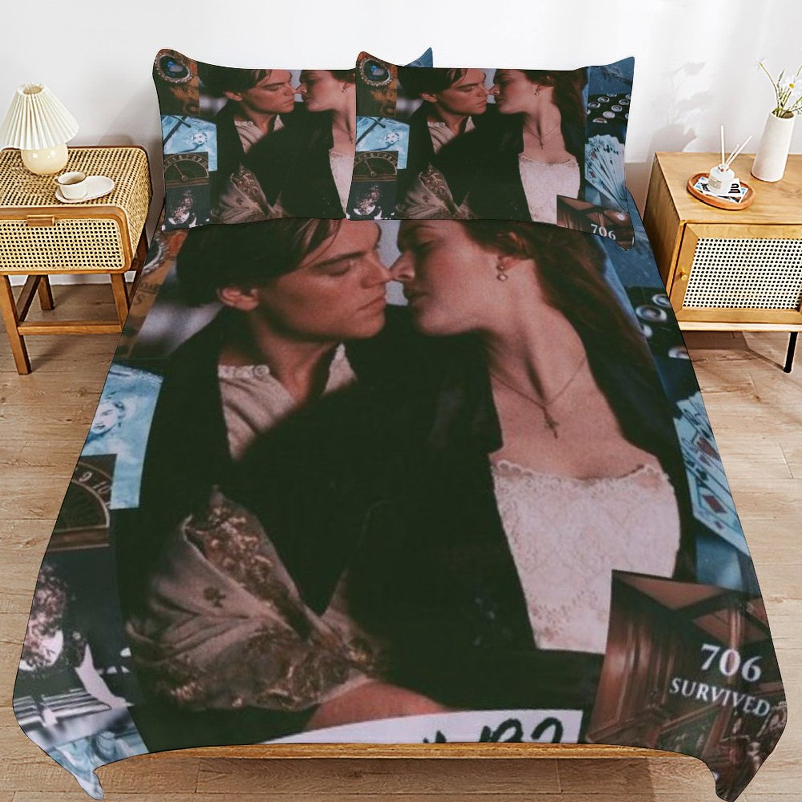 Titanic Comforter Set, 3-Piece Bedding Set (1 Duvet Cover + 2 Pillow ...