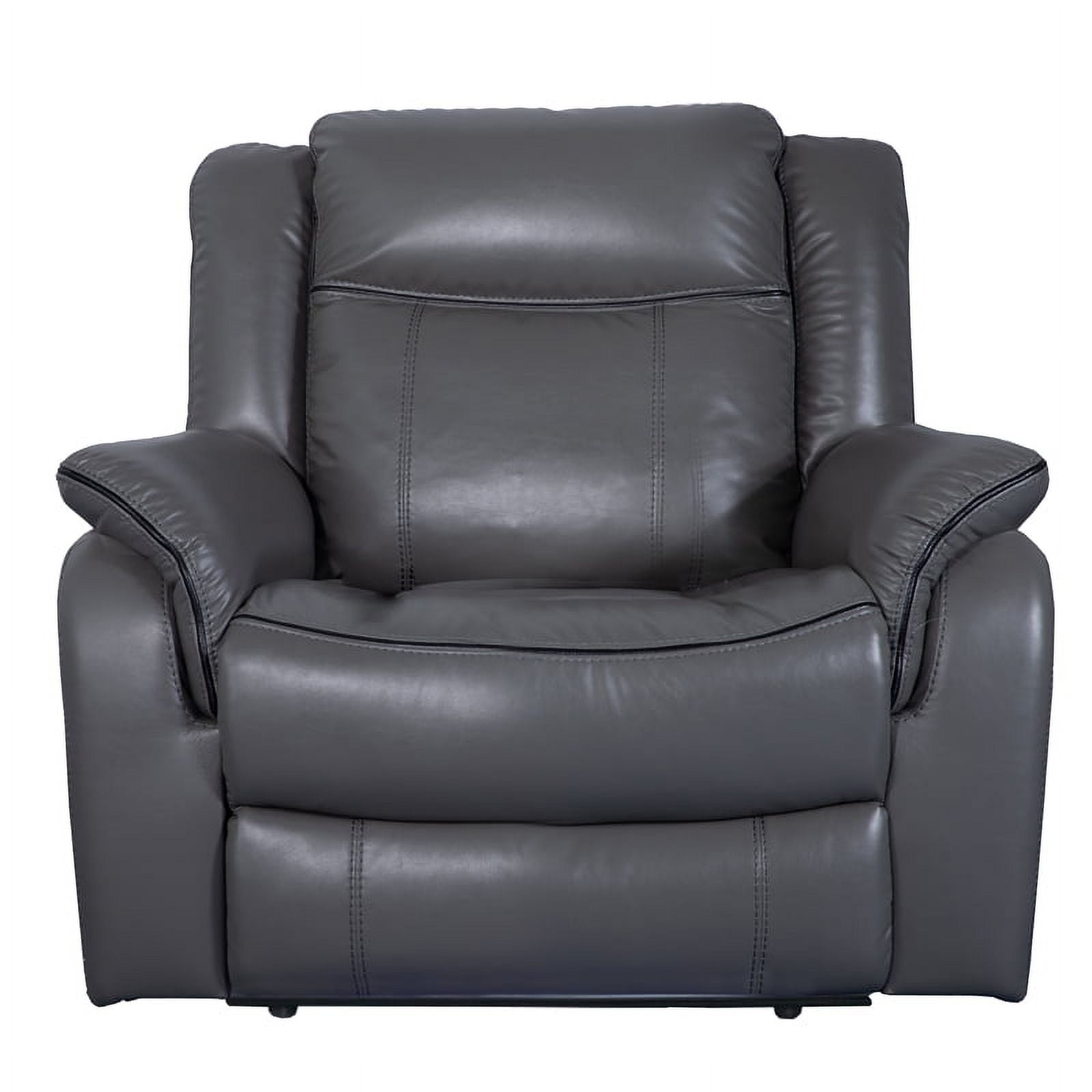 Titanic Furniture Olaf Manual Reclining Bonded Leather Chair ...
