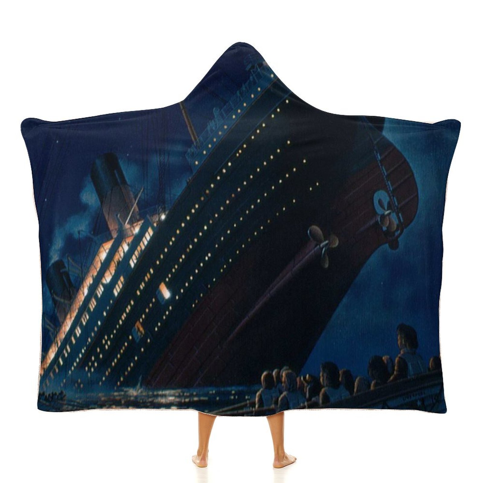 Titanic Hoodie Blankets, Super Soft Hooded Throw Blankets, Wearable ...