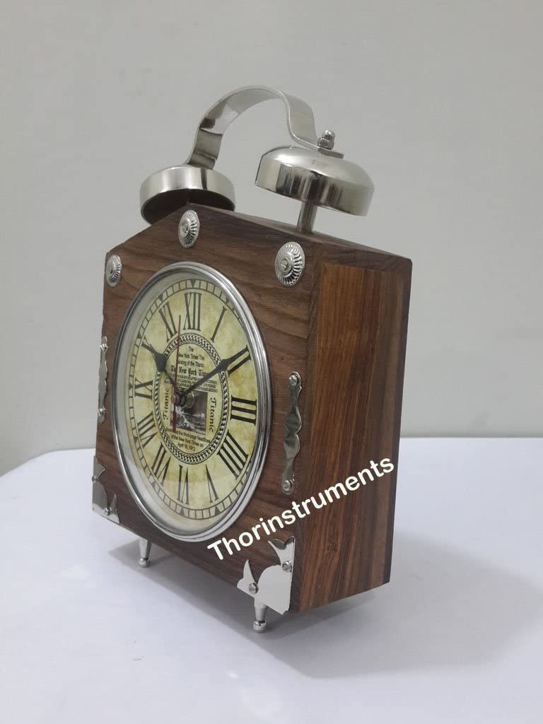 Titanic New York Times Wooden Desk Table Clock Home Decor - Walmart.com