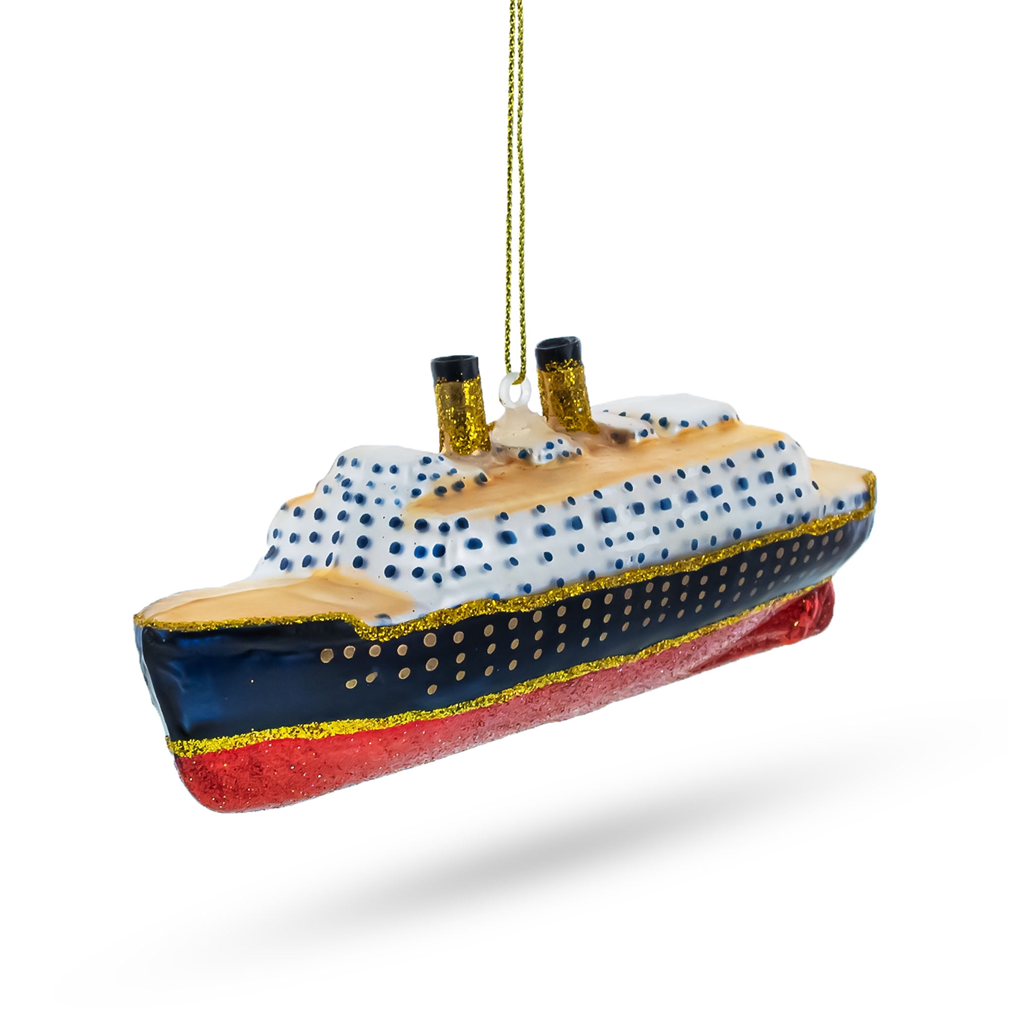 Titanic Ship Blown Glass Christmas Ornament - Walmart.com